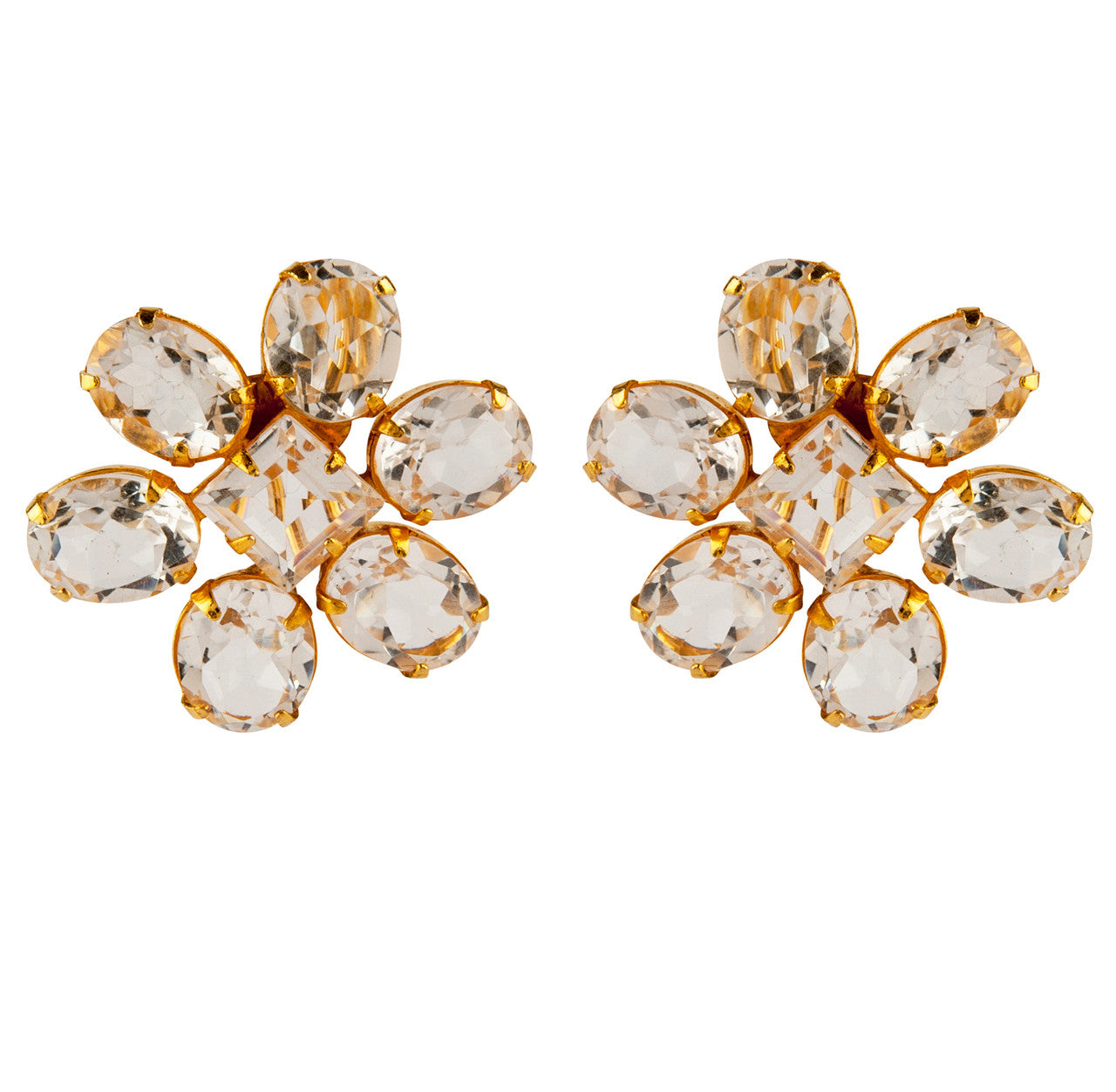 clear flower buttons